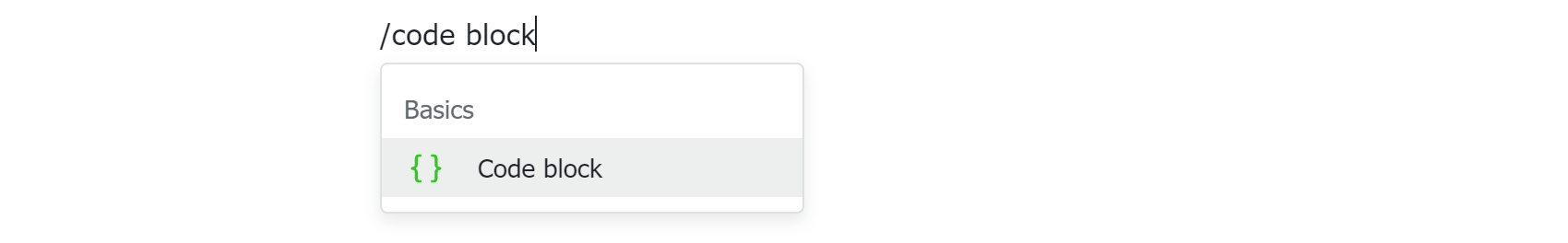 Insert Code Blocks In Docs