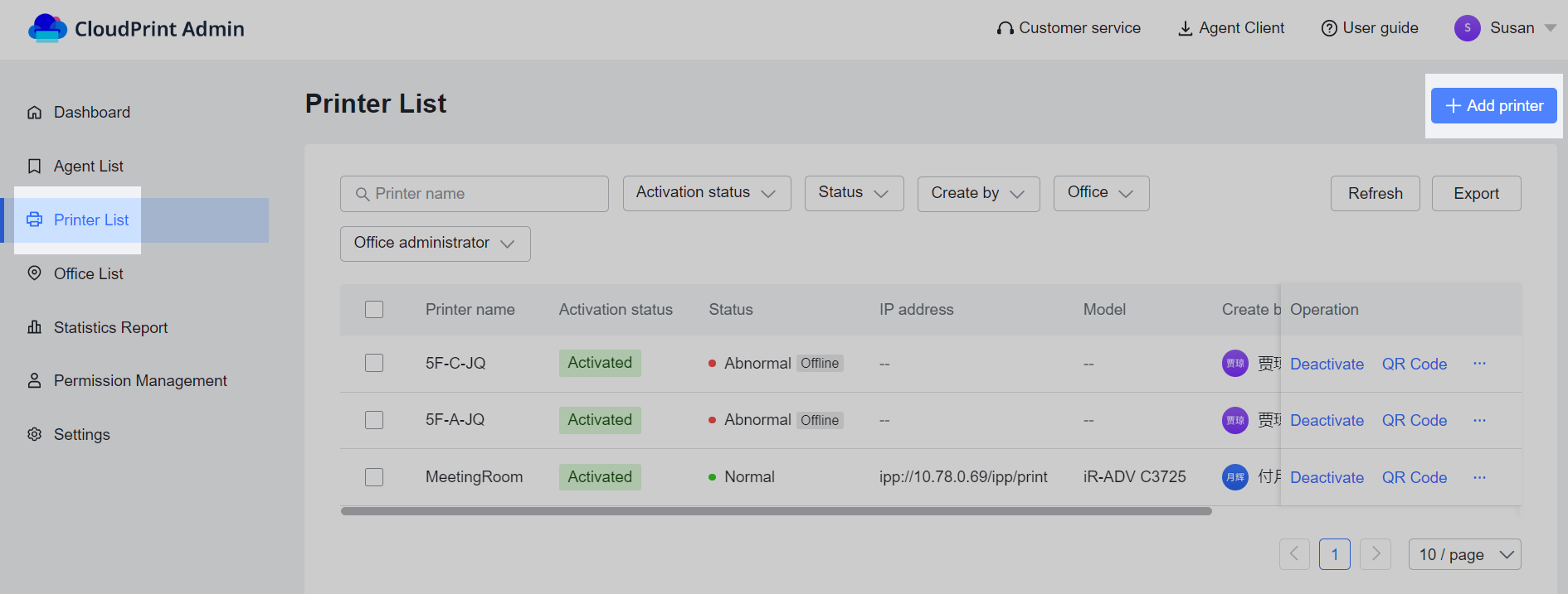 Admin | Deploy CloudPrint