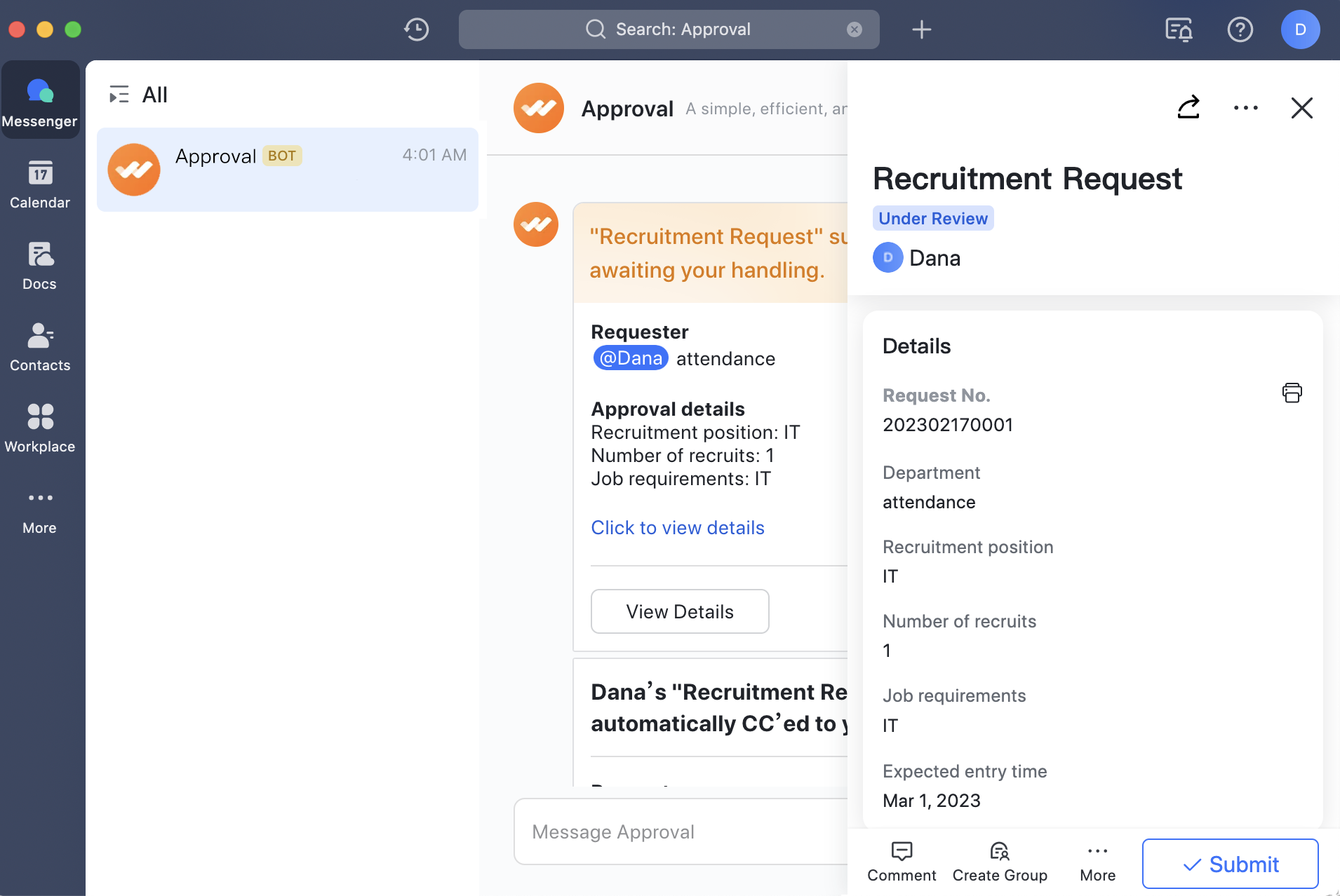 Feishu Approval user guide