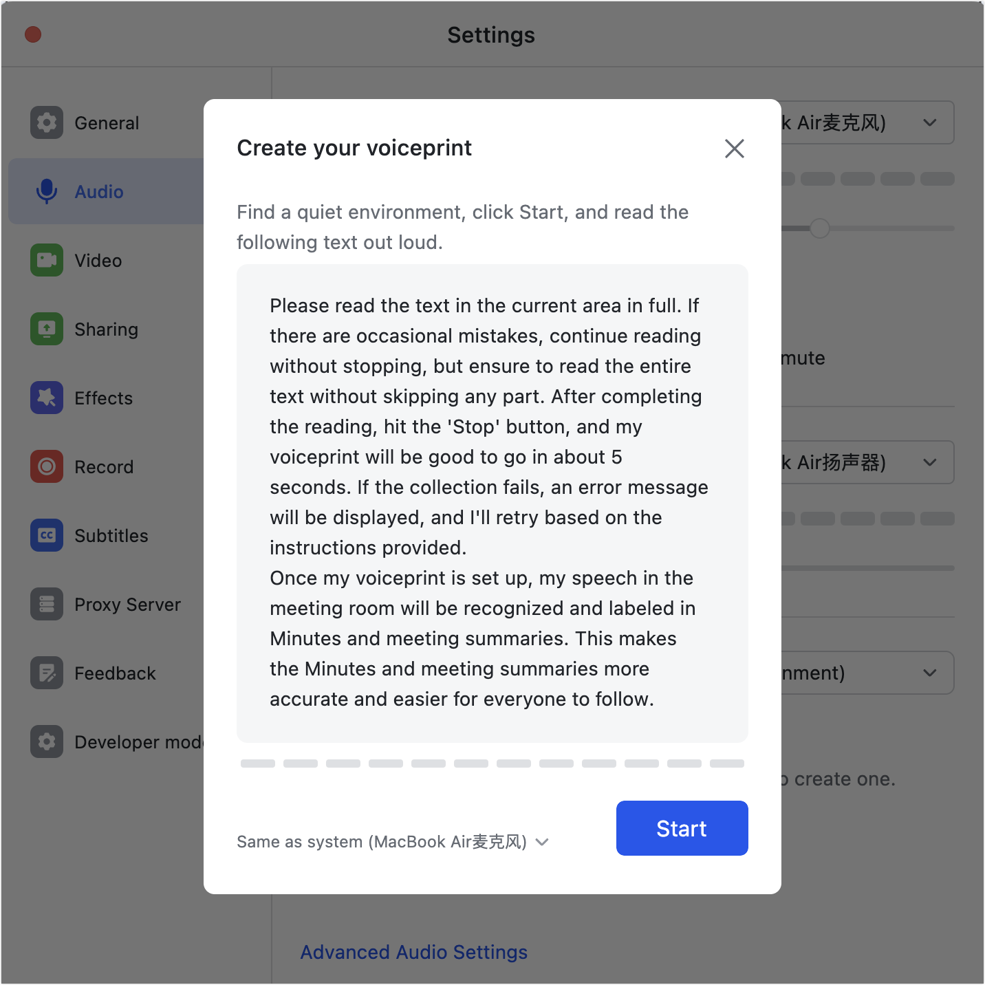 Use voiceprint recognition