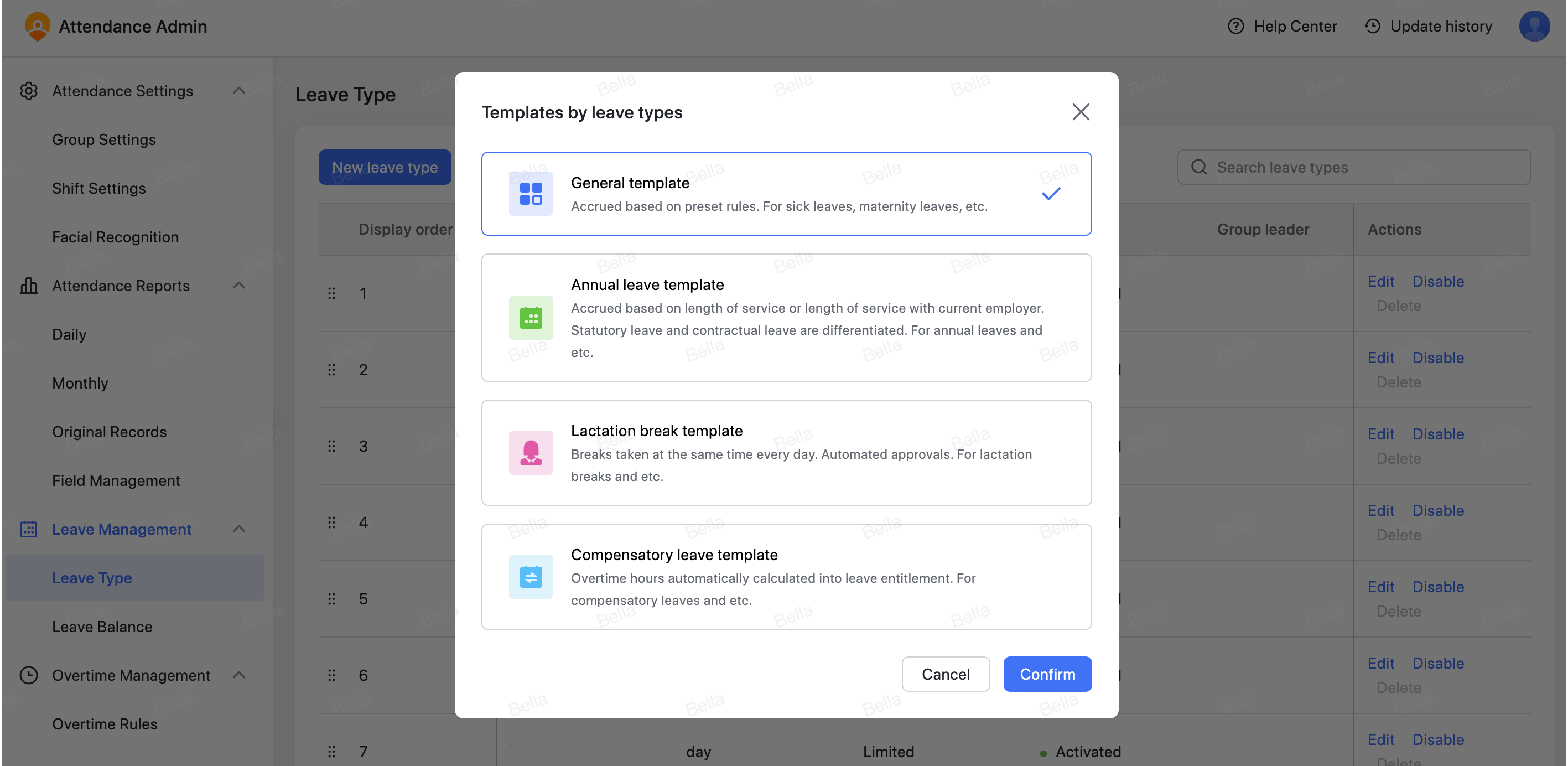 Admin | Set up and manage employee leave