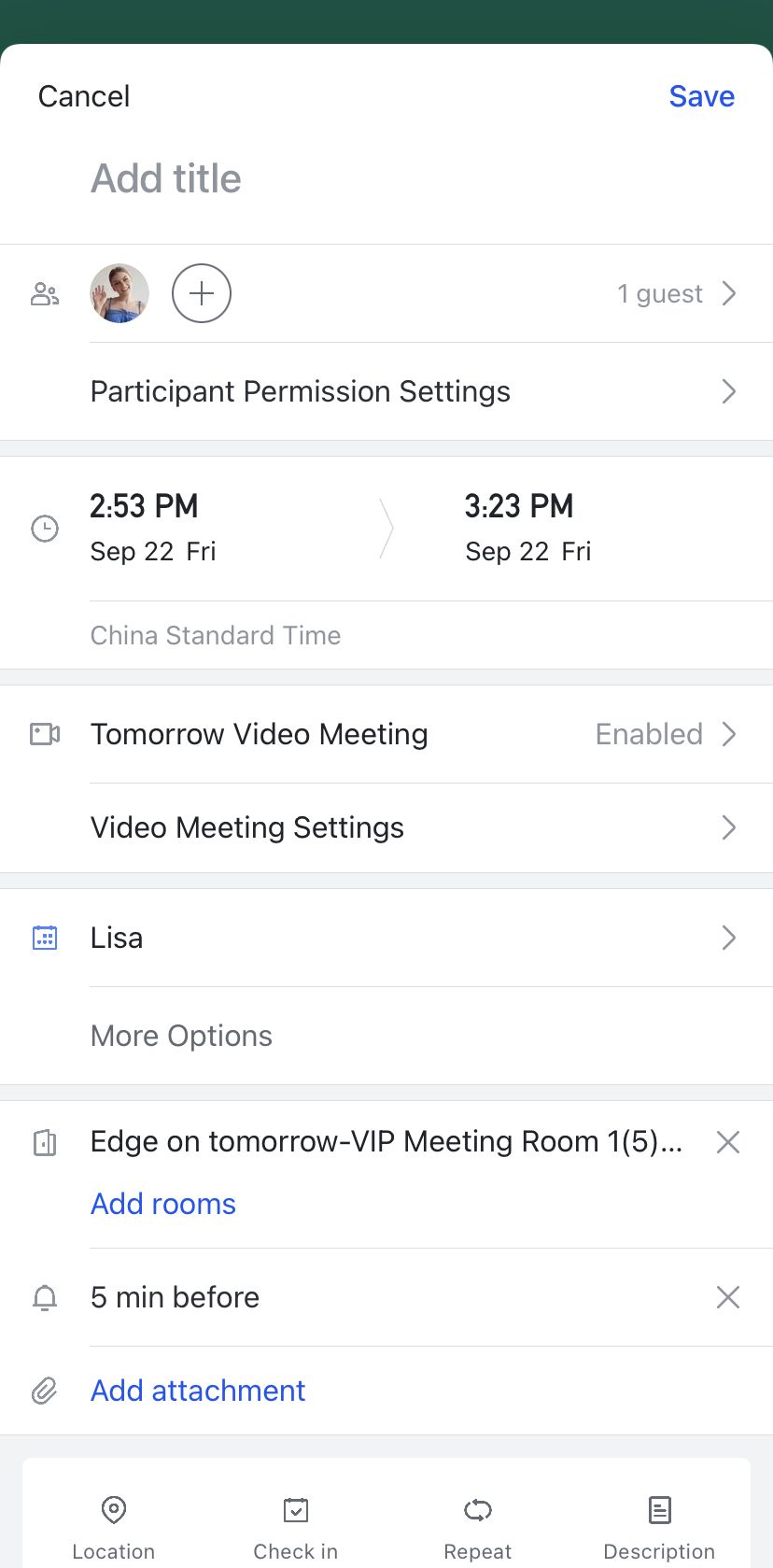 Check in or reserve a room with QR code