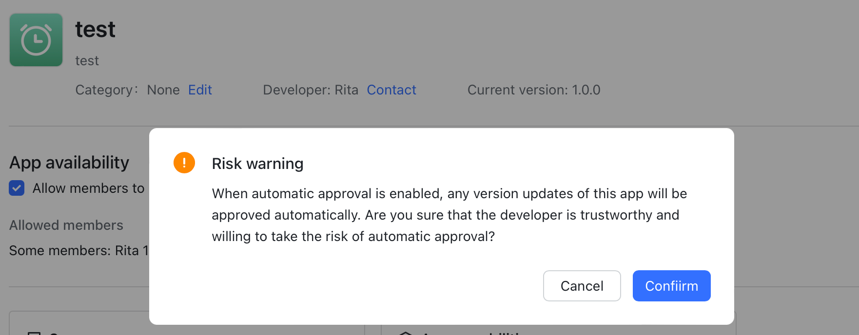 User guide for approval of custom app releases