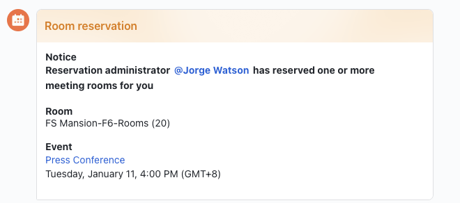 Set up meeting room reservation administrators