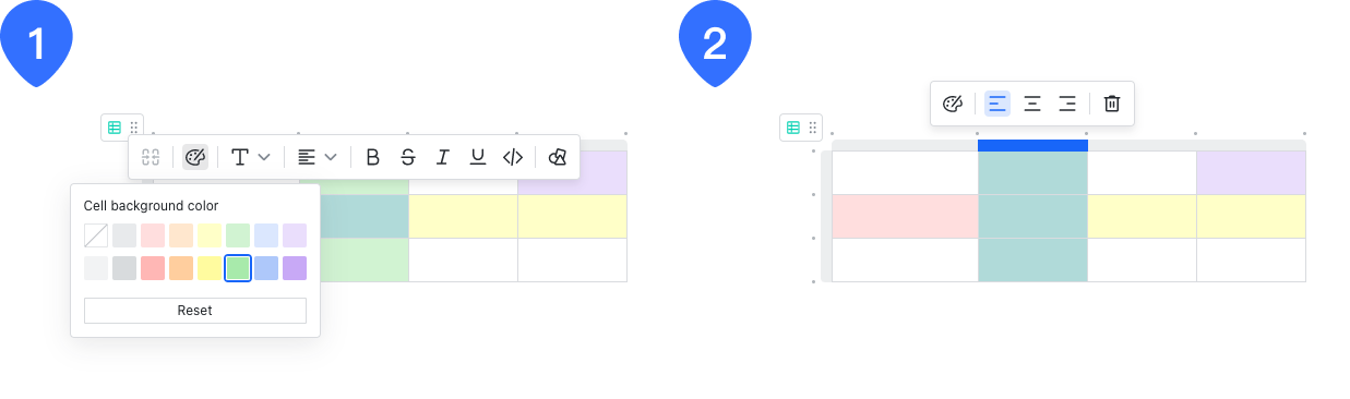 V5.25 Highlight key info by coloring table cells in Docs!
