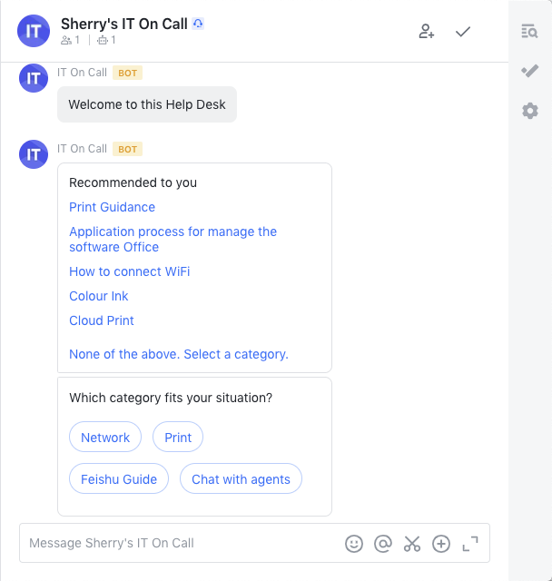 Configure help options for a help desk user interface