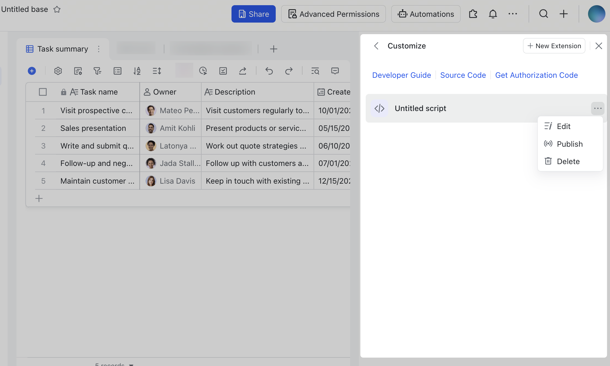 Use extensions in Base