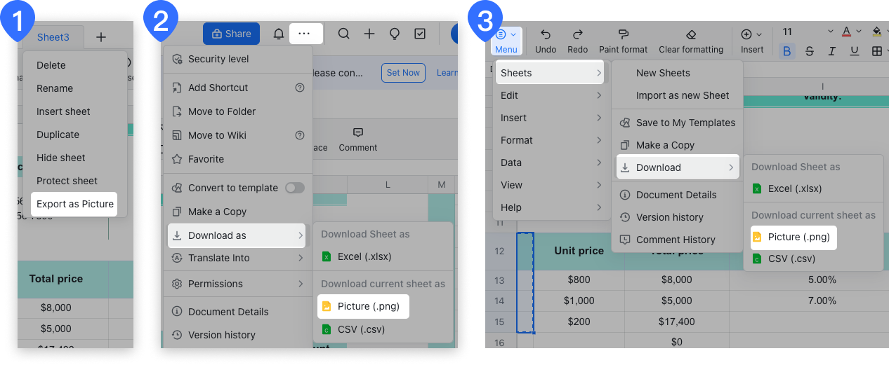 Copy A Sheet As A Picture