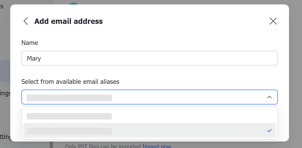 Admin | Add business email aliases for members
