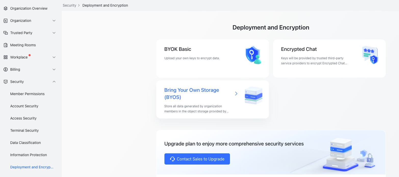 Admin | View storage and understand alerts in Bring Your Own Storage (BYOS)