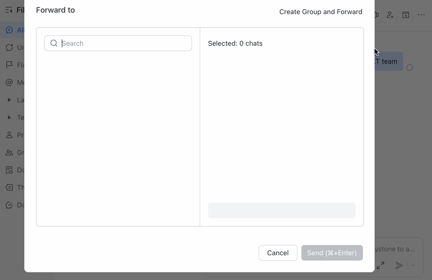 How to forward, delete, favorite, and select messages