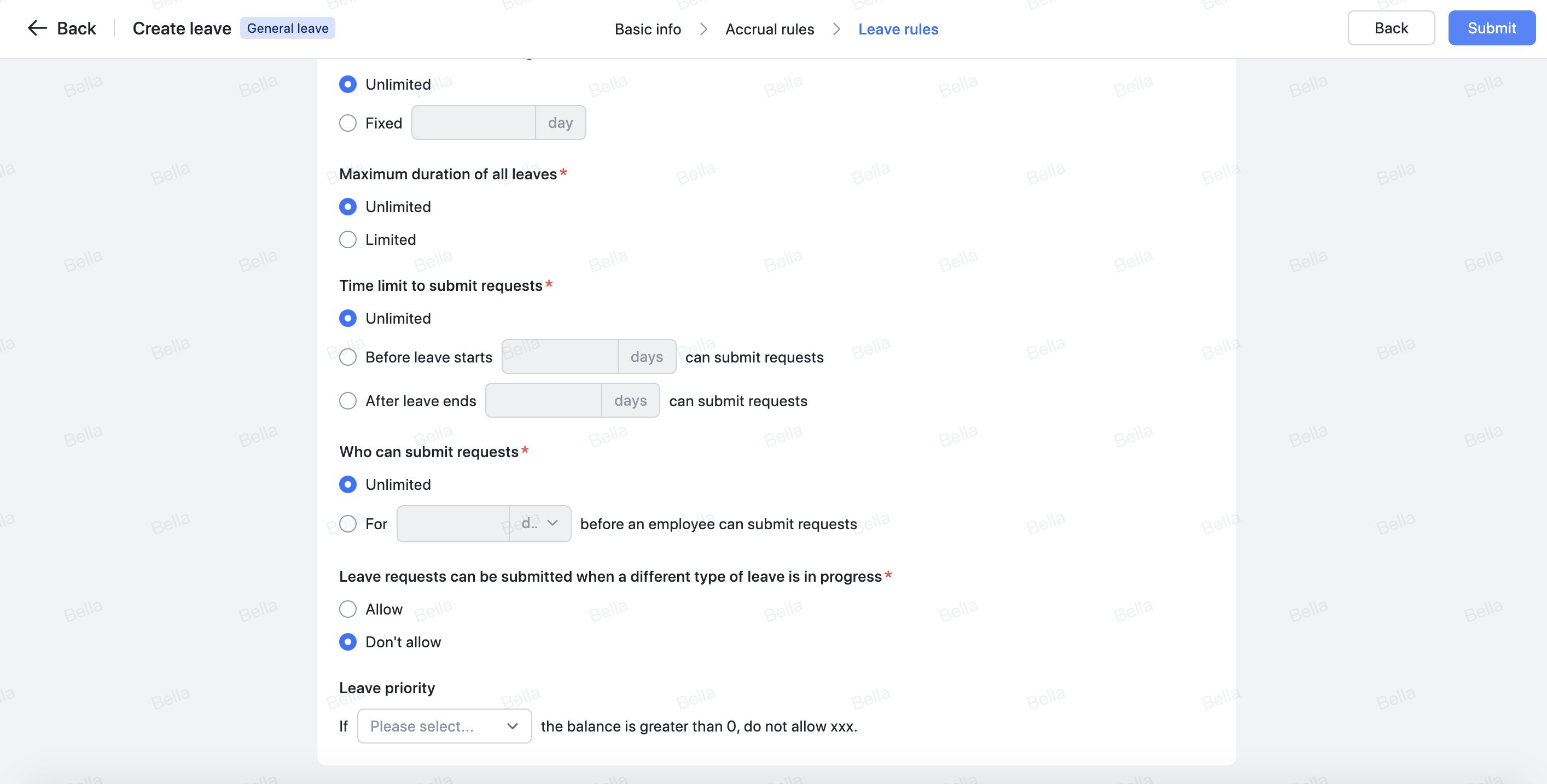 Admin | Set up and manage employee leave