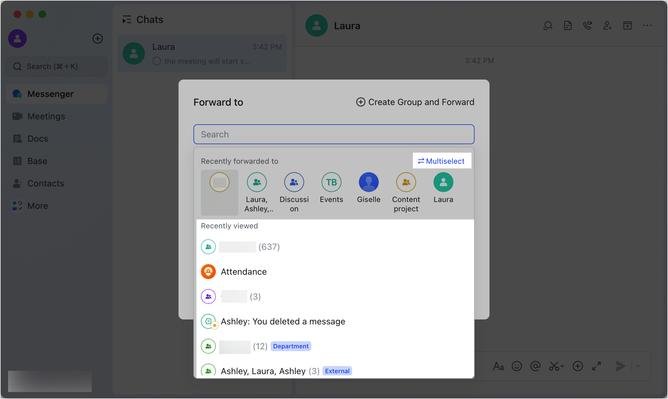 Forward, delete, favorite, and select messages FAQs