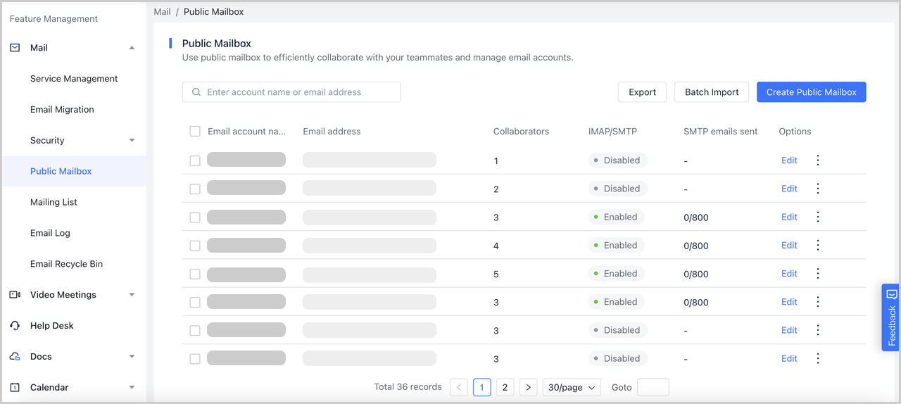 Email administrator user guide
