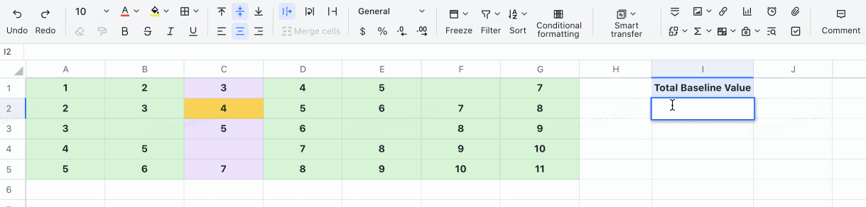 COUNTBLANK function for Sheets
