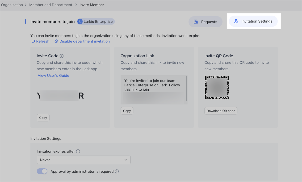 Admin | Invite or add members to your organization
