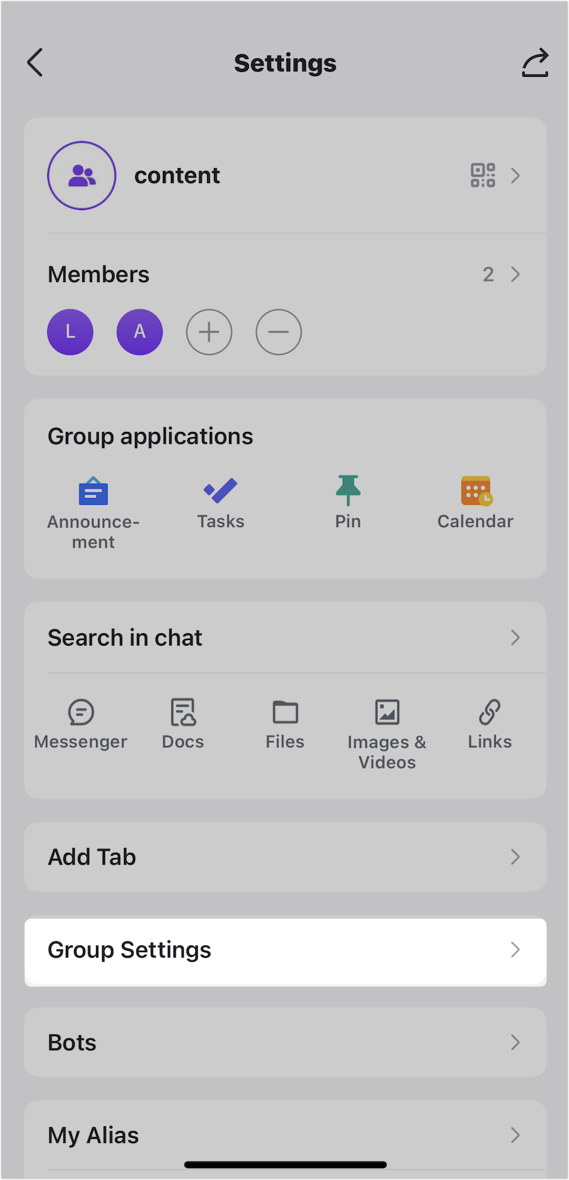 Create a group chat