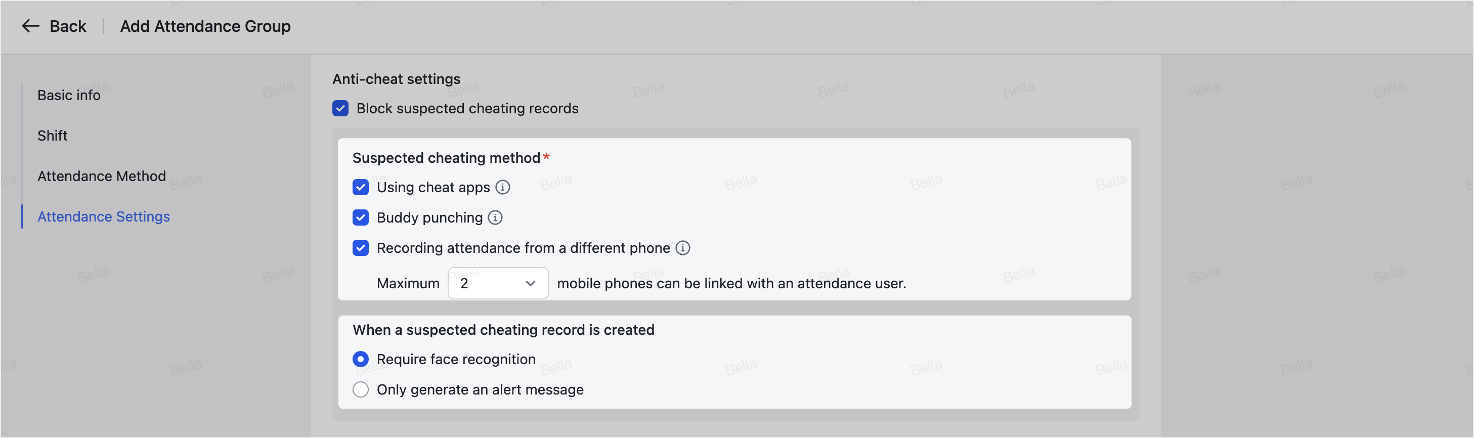 Admin | Set up anti-cheating rules for Attendance