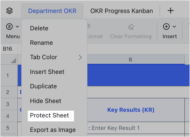 Protect a range or sheet in Sheets