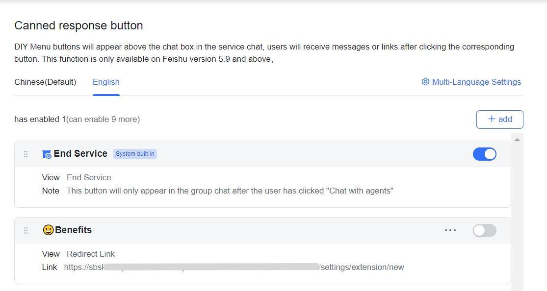 Add DIY menu buttons to help desks