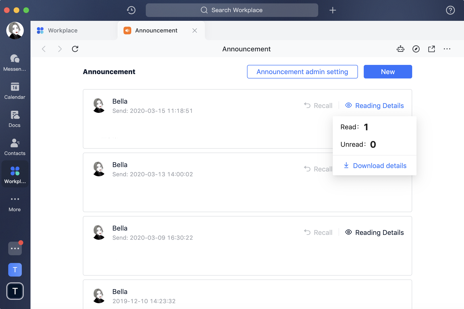 How to use Announcements