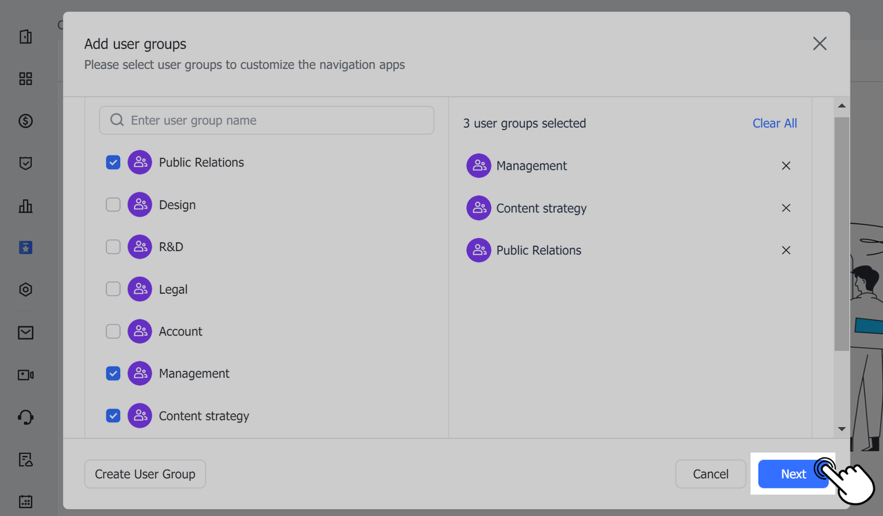 Admin | Customize navigation bar layouts for user groups Admin | Customize navigation bar layouts for user groups