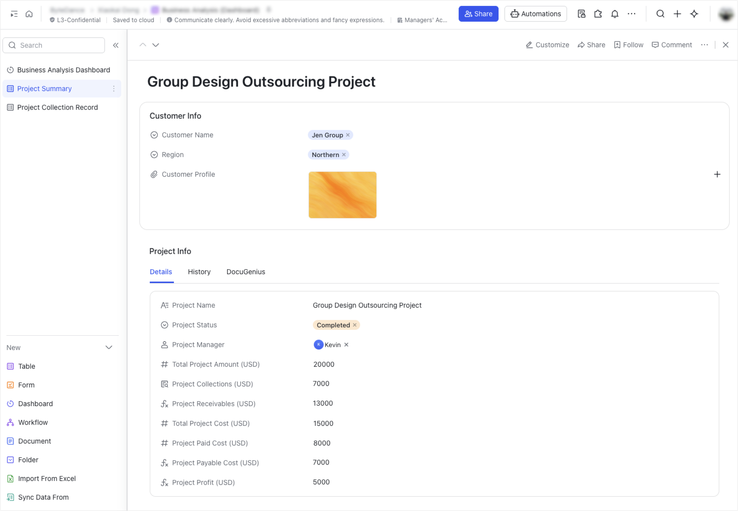 Customize record details pages