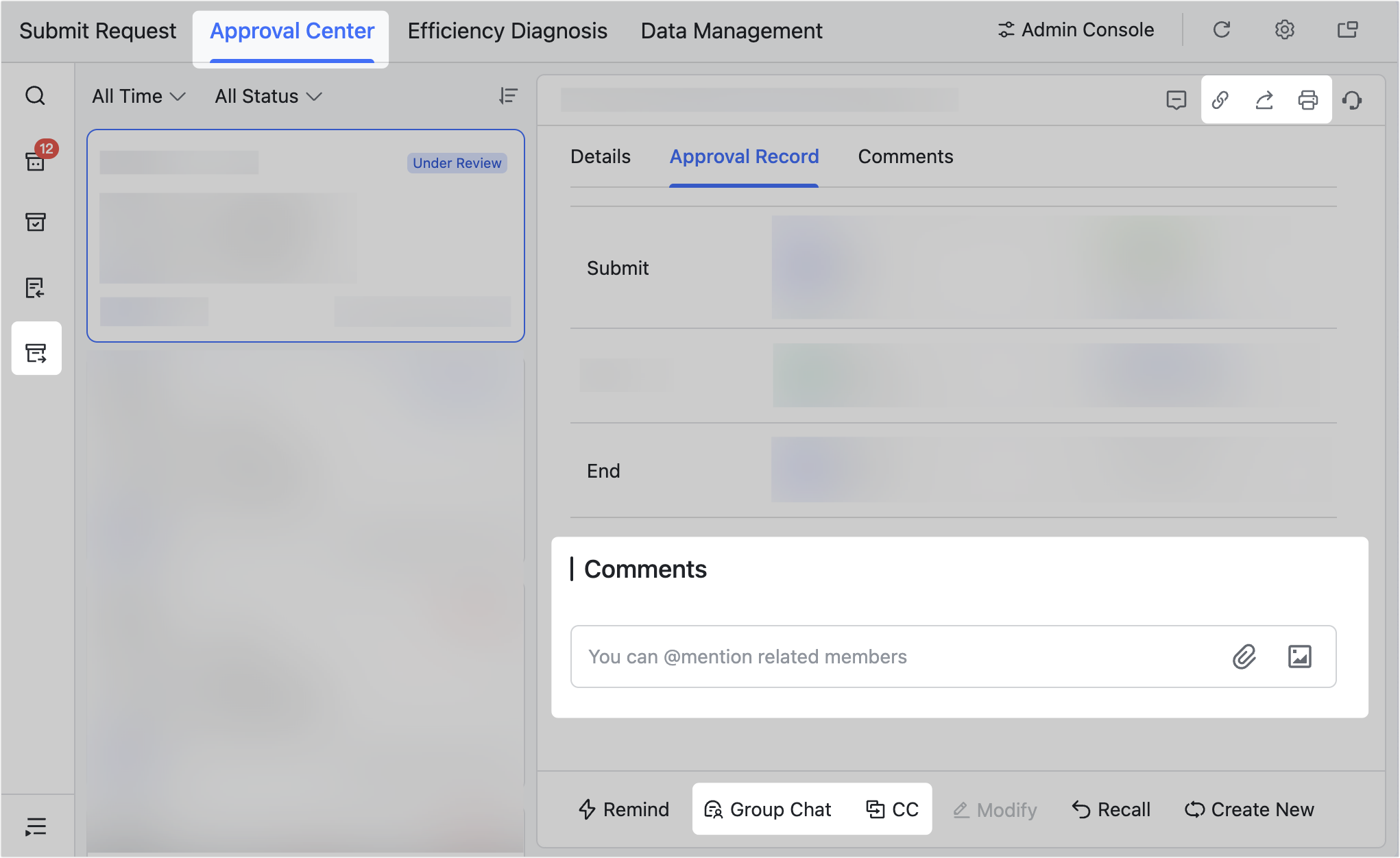 Get started with requesting approval