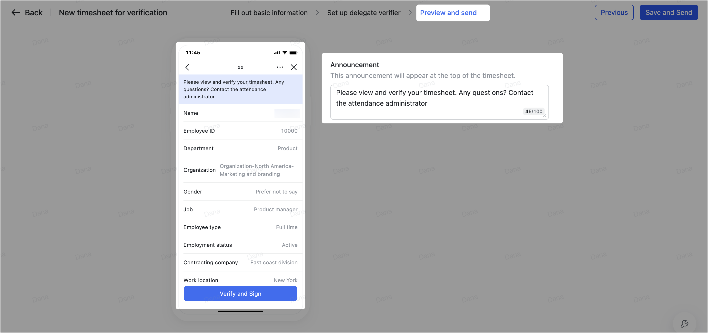 Admin | Manage attendance timesheets