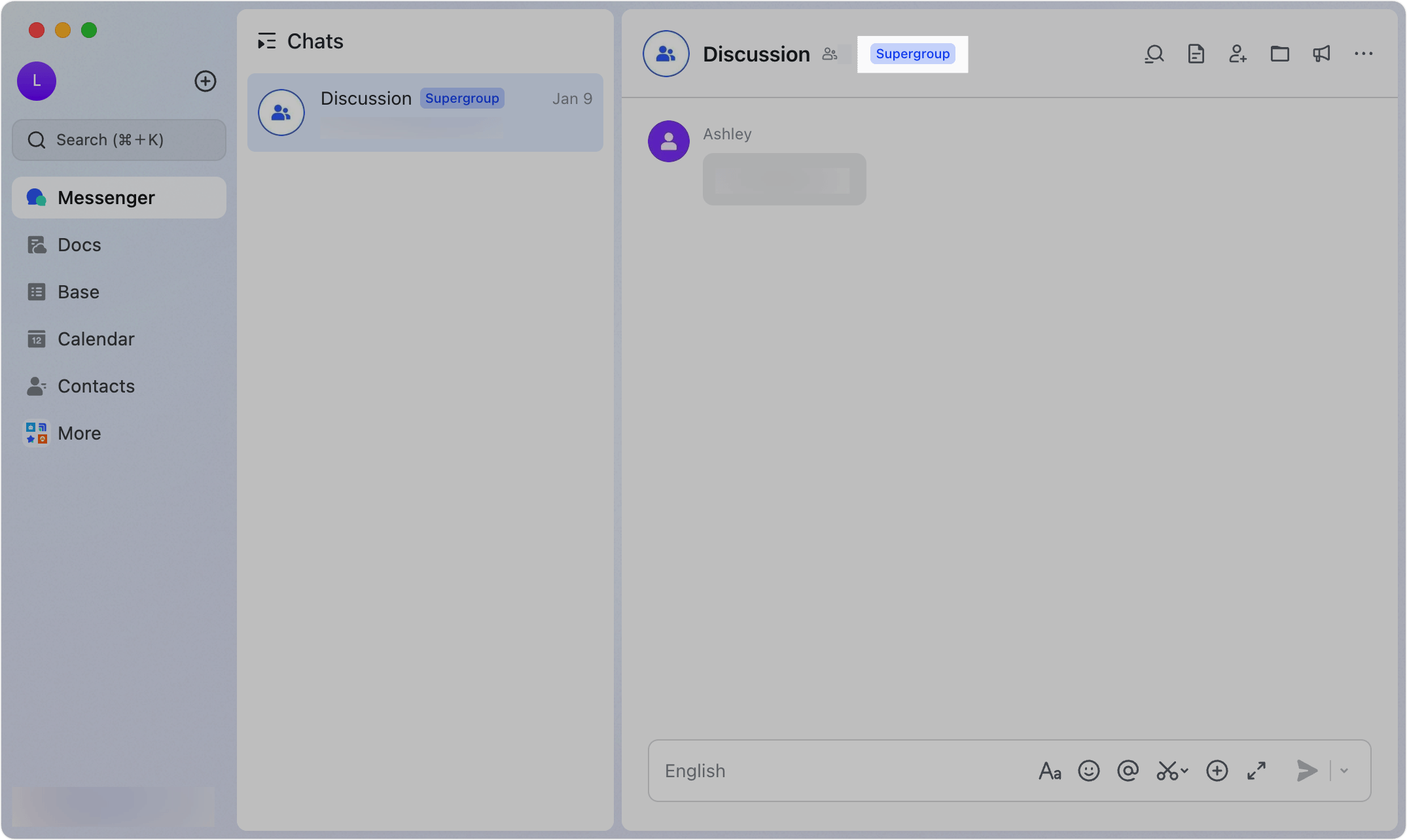 Admin | Create a supergroup