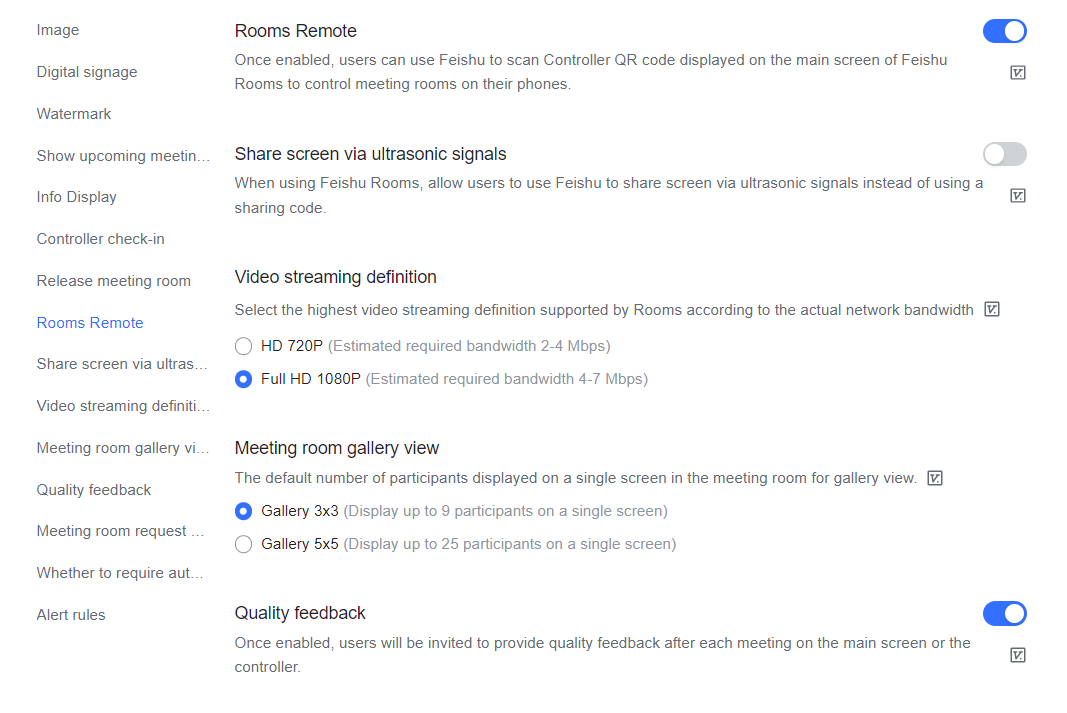 Use Rooms Remote in meetings