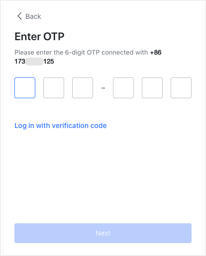Use OTP (one-time password)