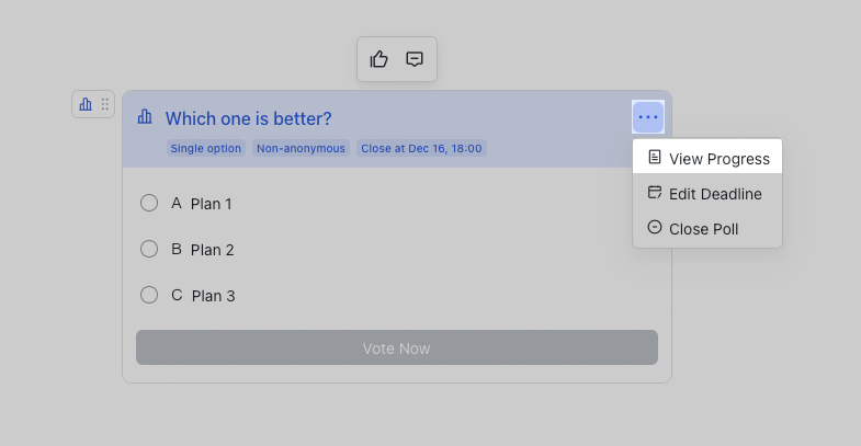 Insert polls in Docs