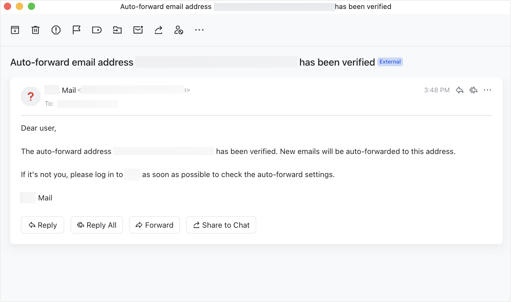 Set up email auto-forwarding
