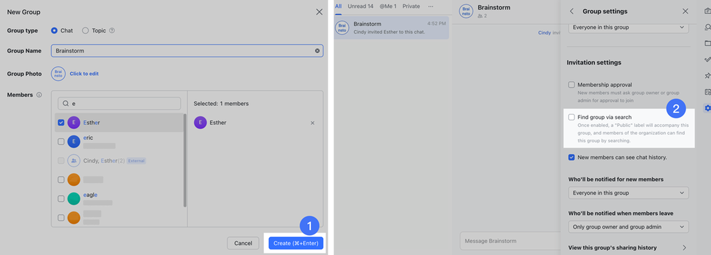 Manage public group permissions