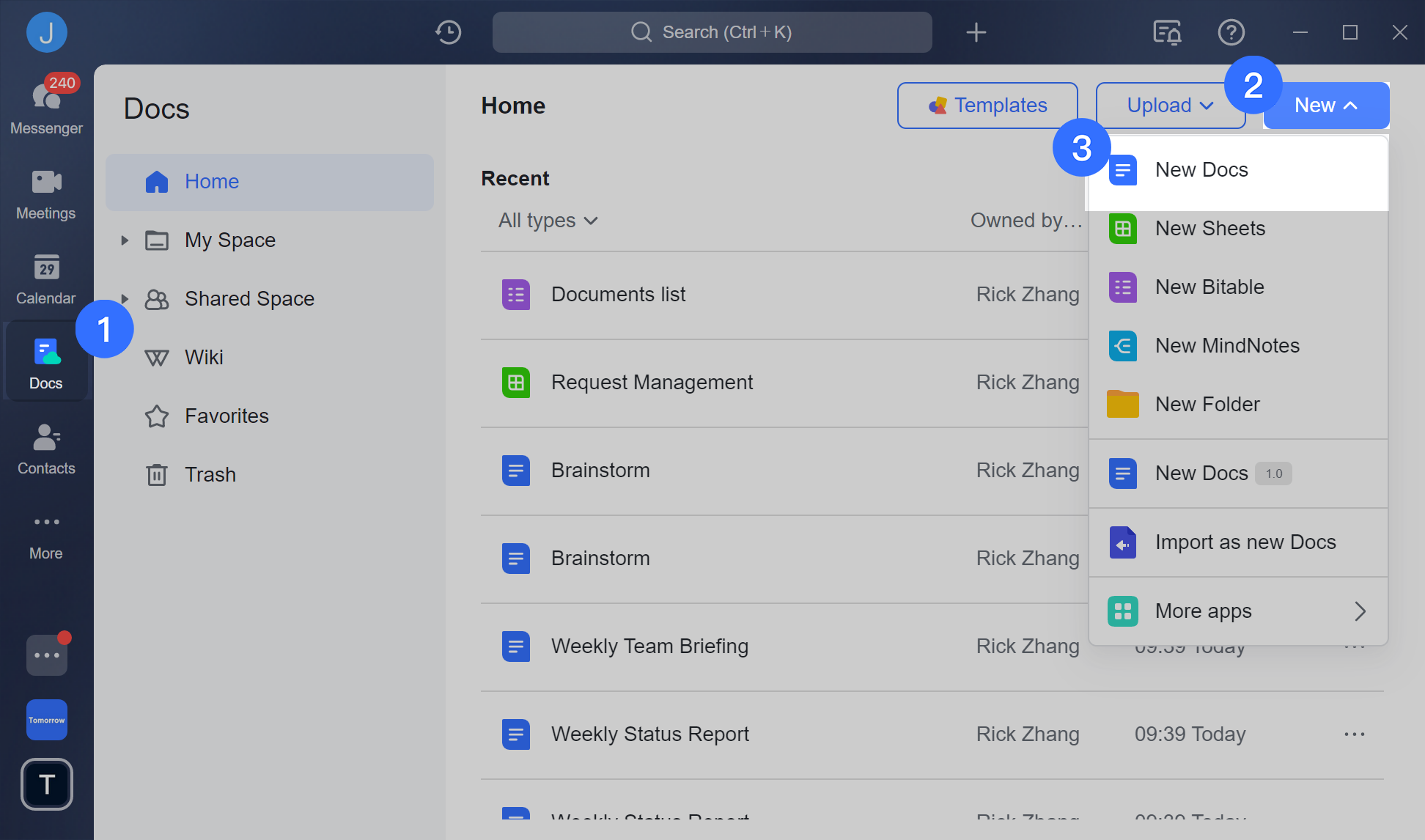 Get started with Feishu Docs