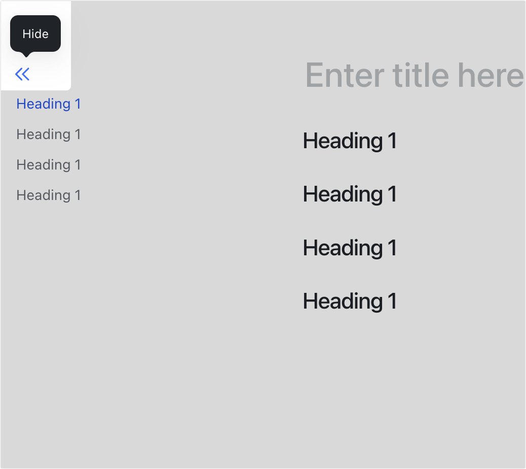Use headings and table of contents in Docs