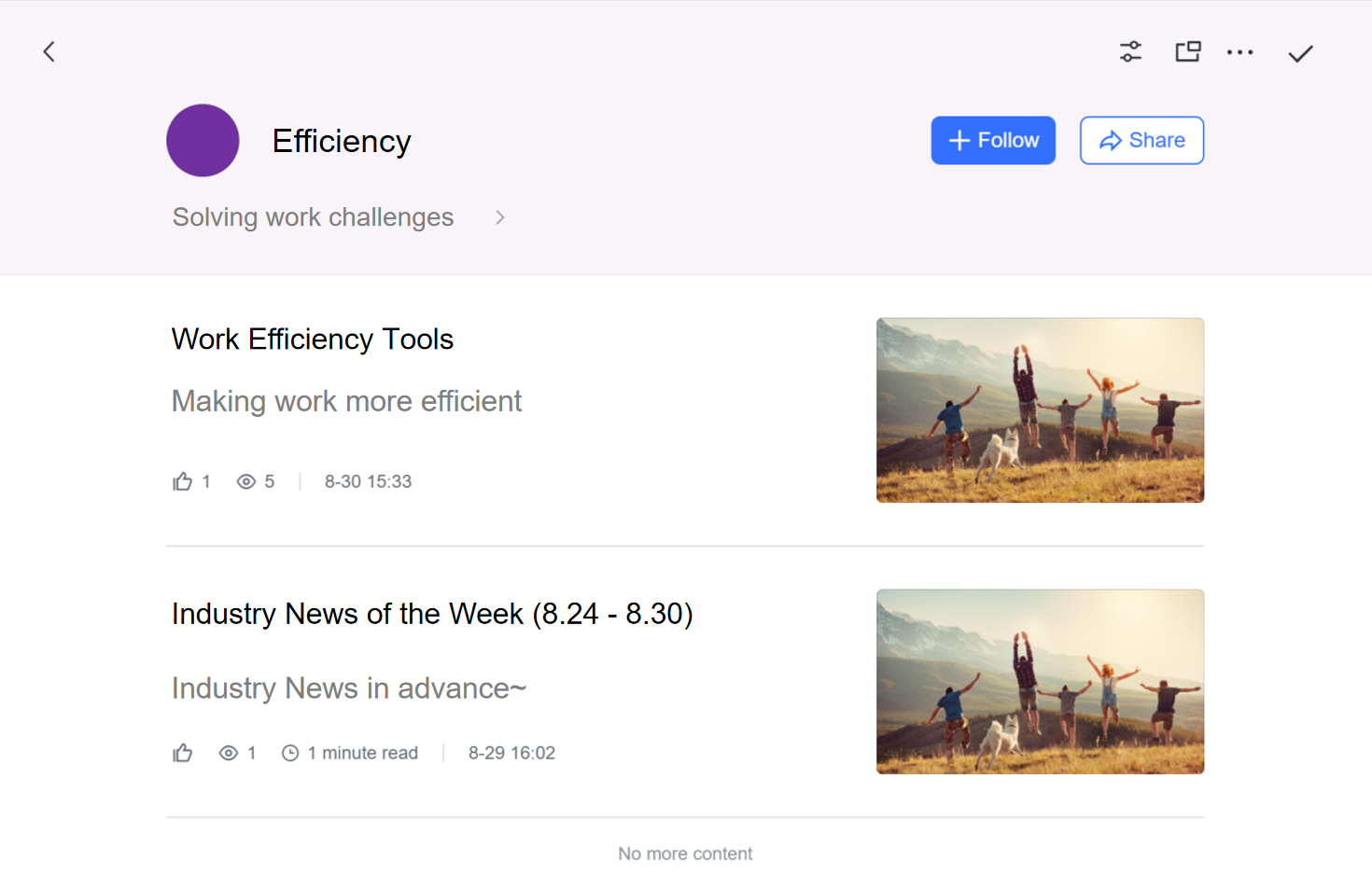 Discover and follow Subscriptions accounts