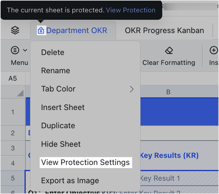 Protect a range or sheet in Sheets