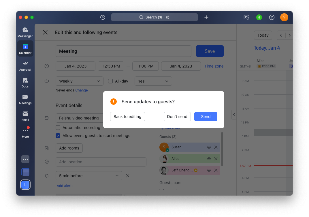 Create and use a recurring event