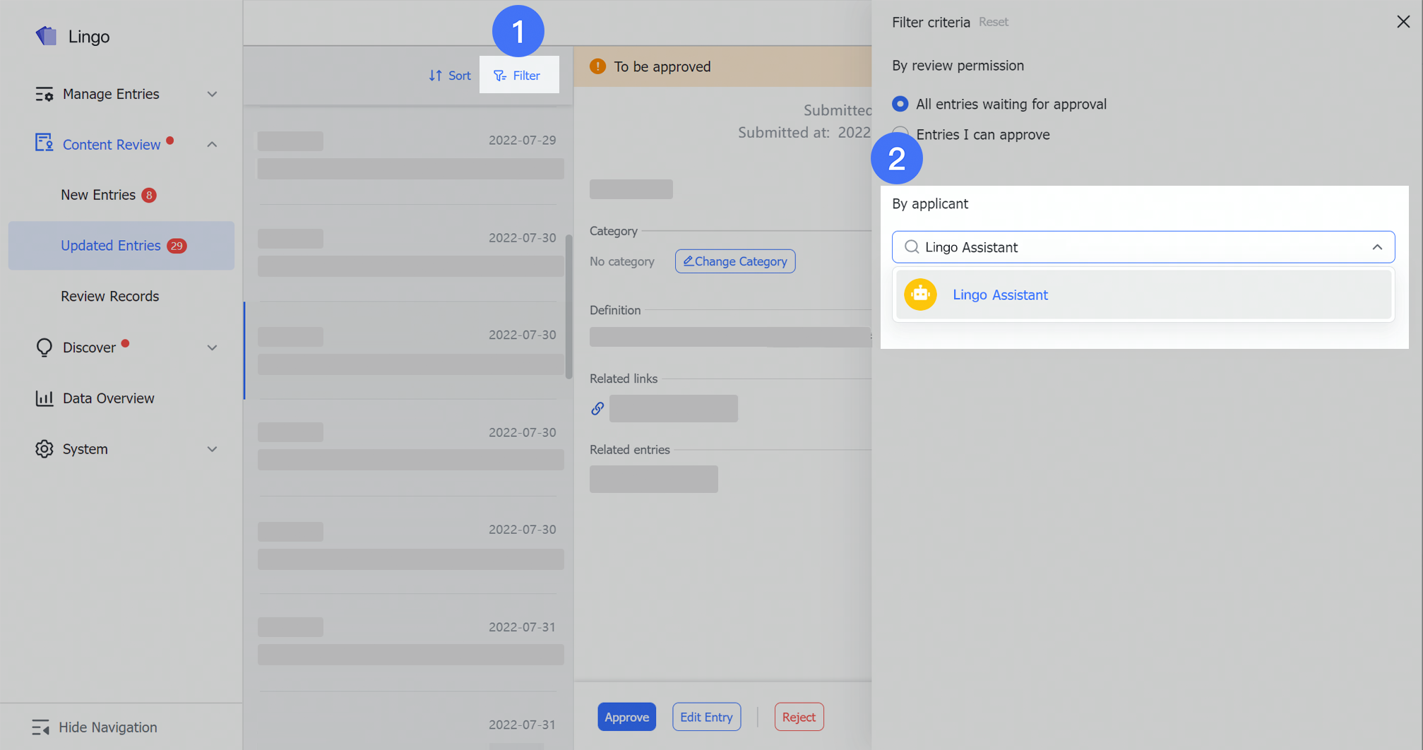 Use the Lingo Assistant Suggest feature