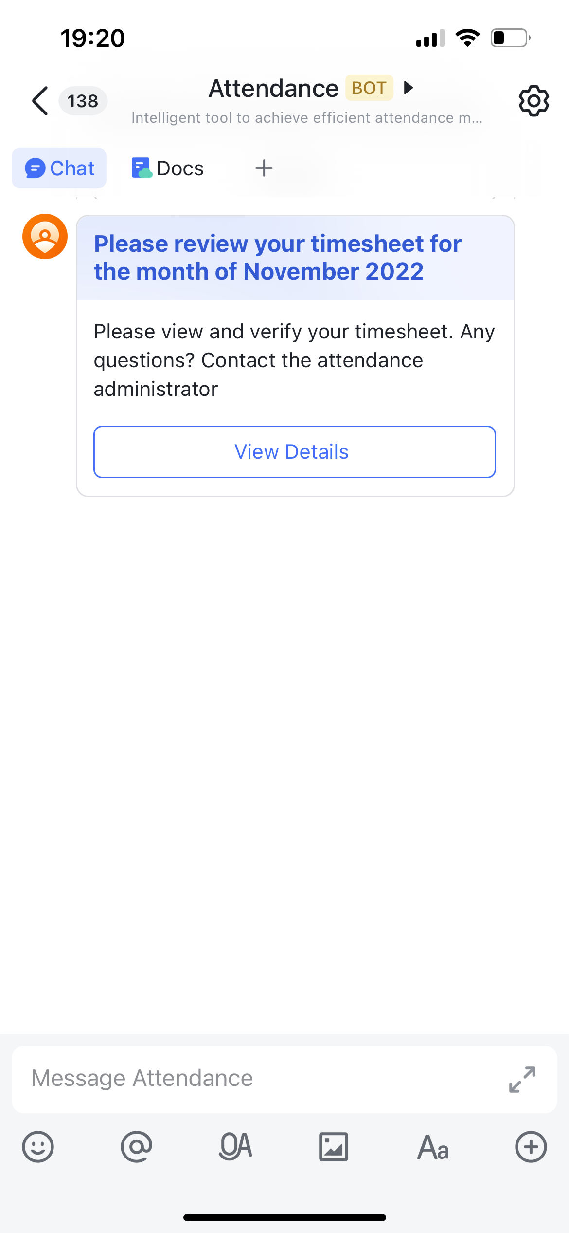 Attendance | Set attendance verification
