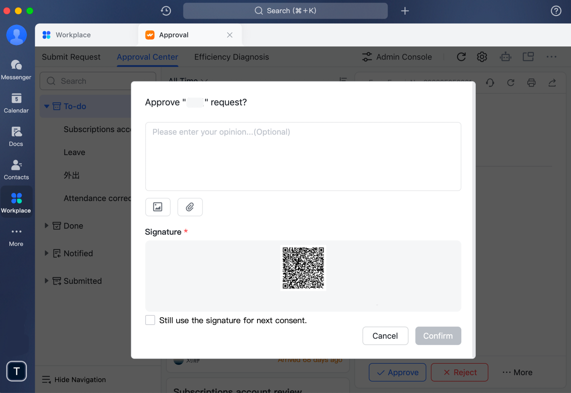 Admin | Require handwritten signatures from approvers