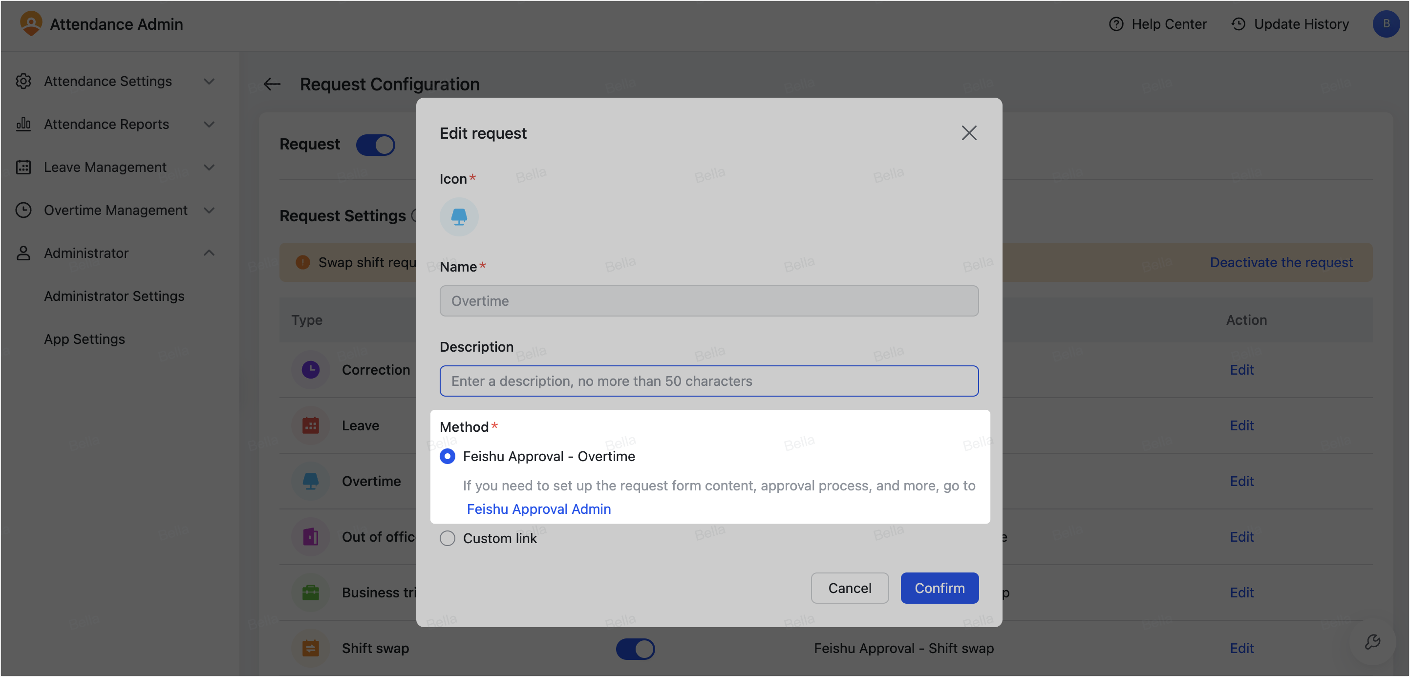 Admin | Configure overtime rules