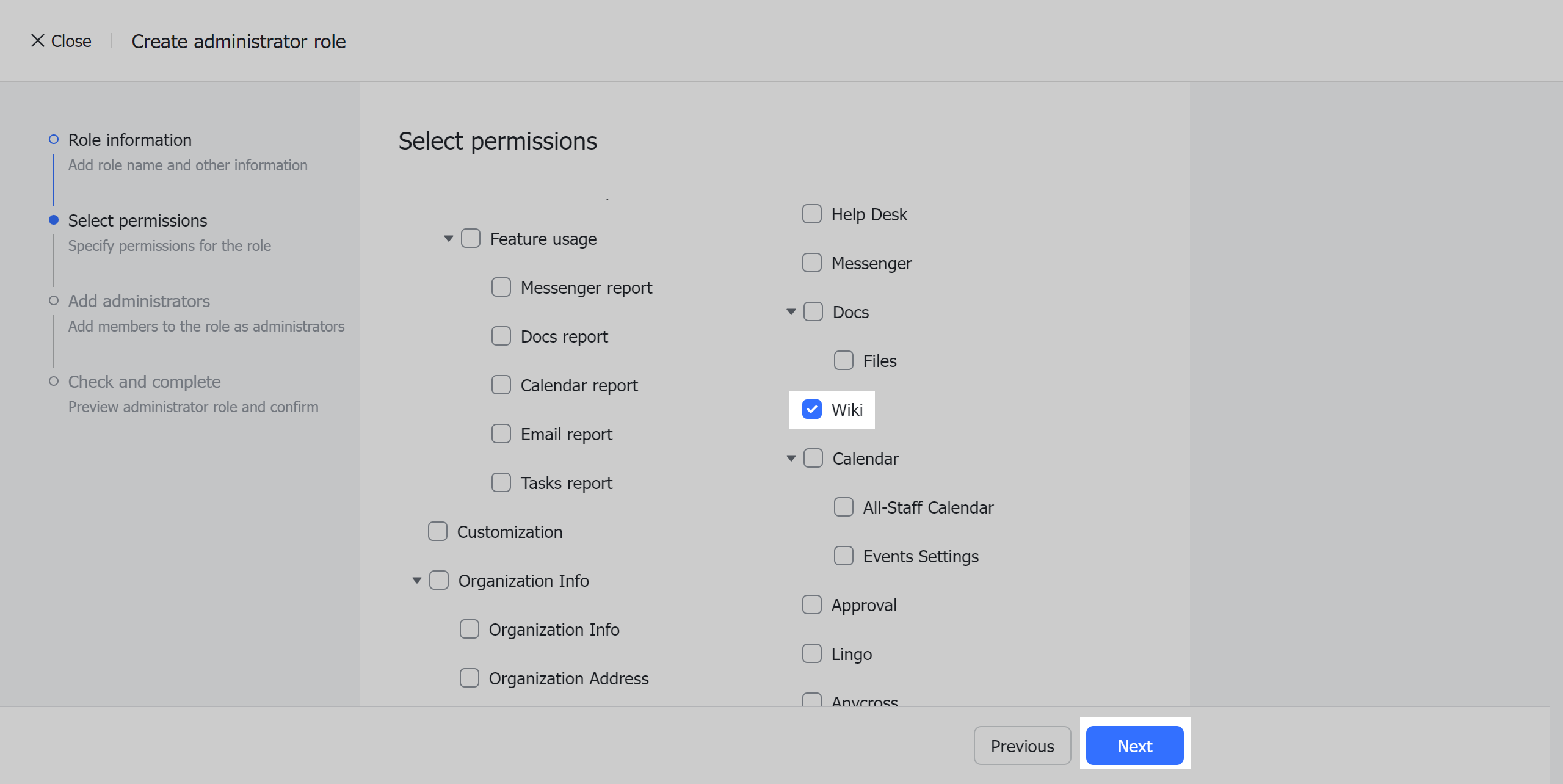Add Wiki administrators