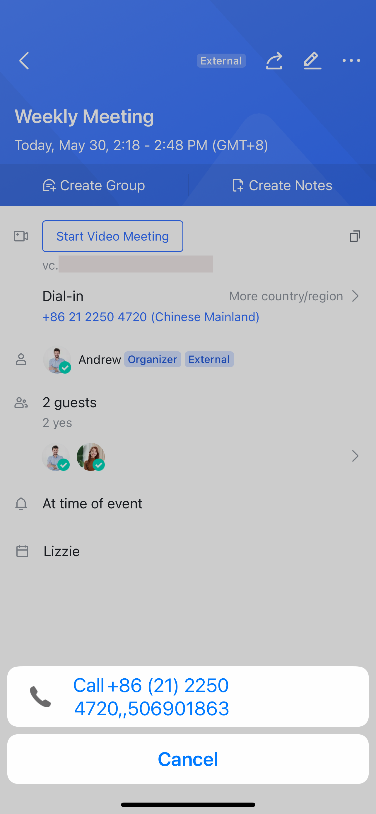 Meetings feature updates