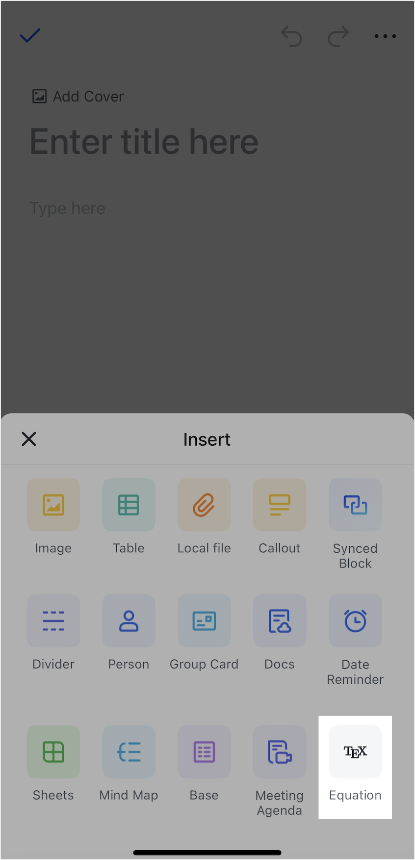 Insert Equations In Docs