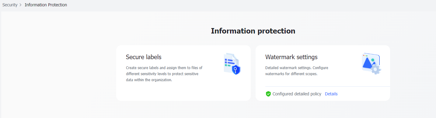 Set secure labels for Docs