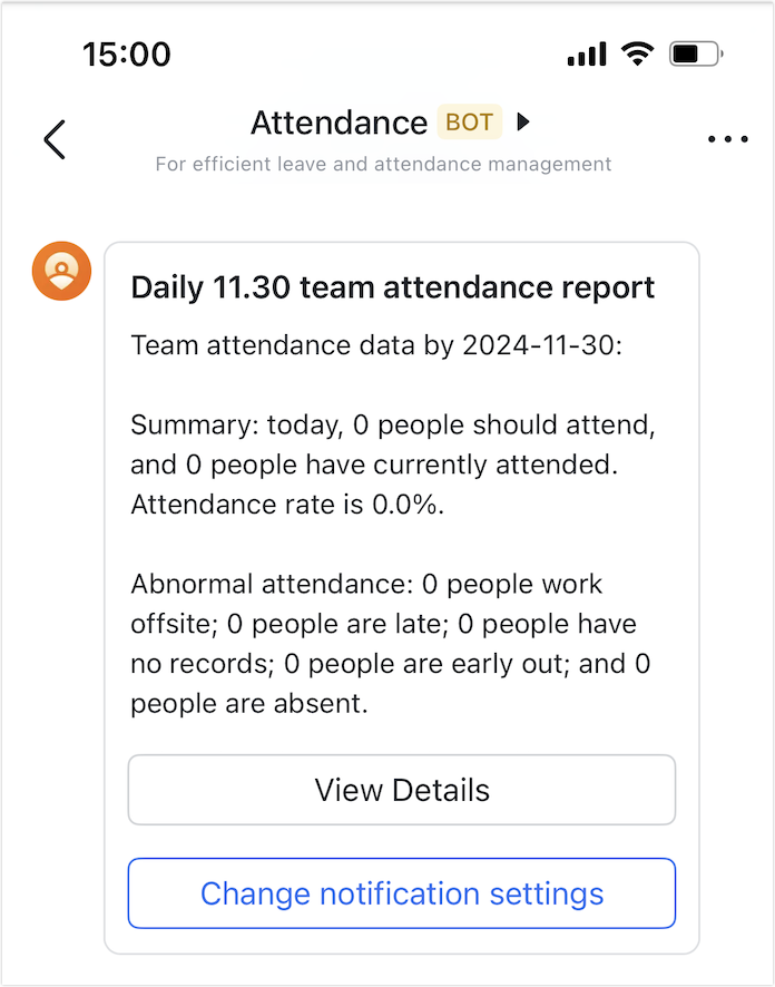 Admin | Receive automatic attendance report of attendance groups