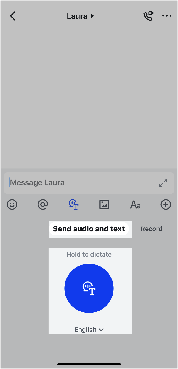 Send voice messages